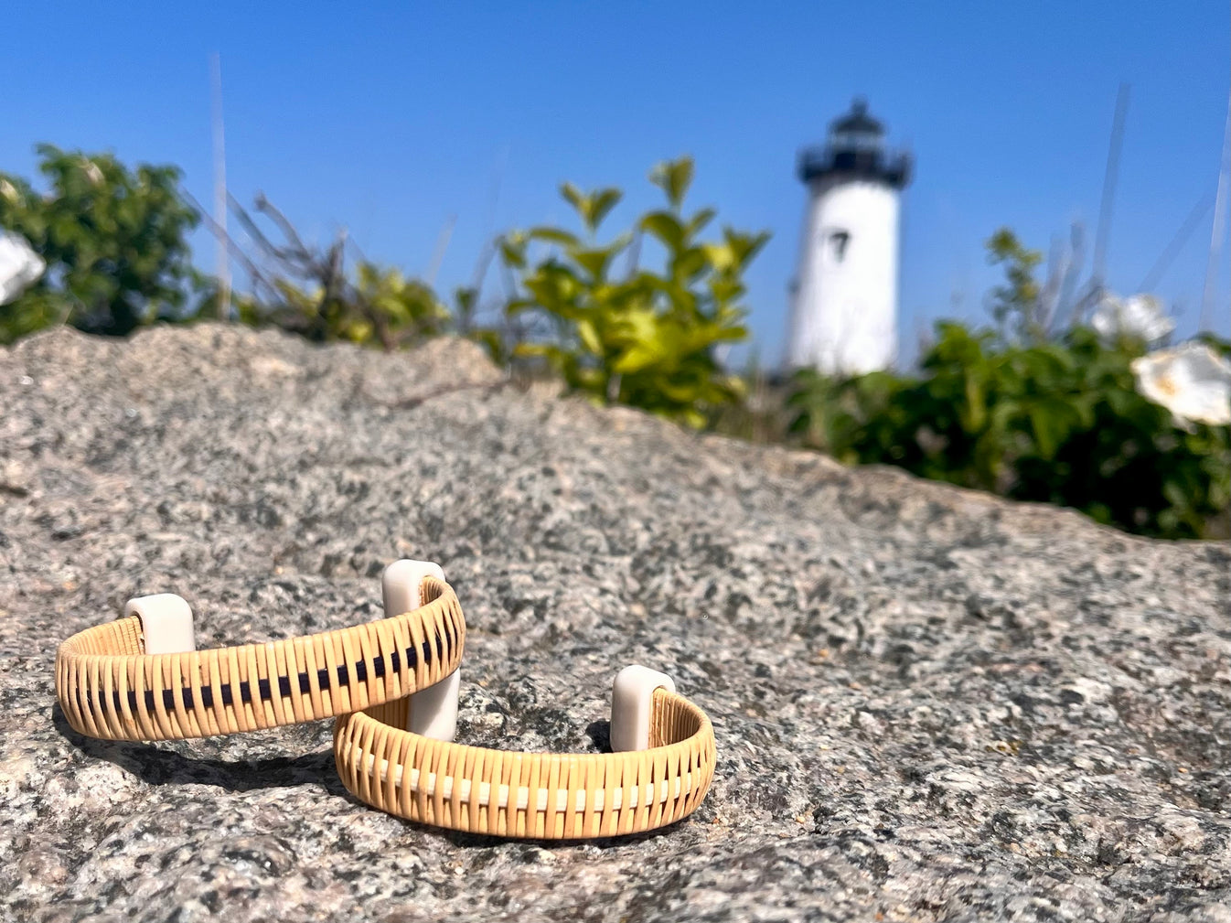 1/2” Stripe Cuff with Corian End Caps – Fisher Nantuckets